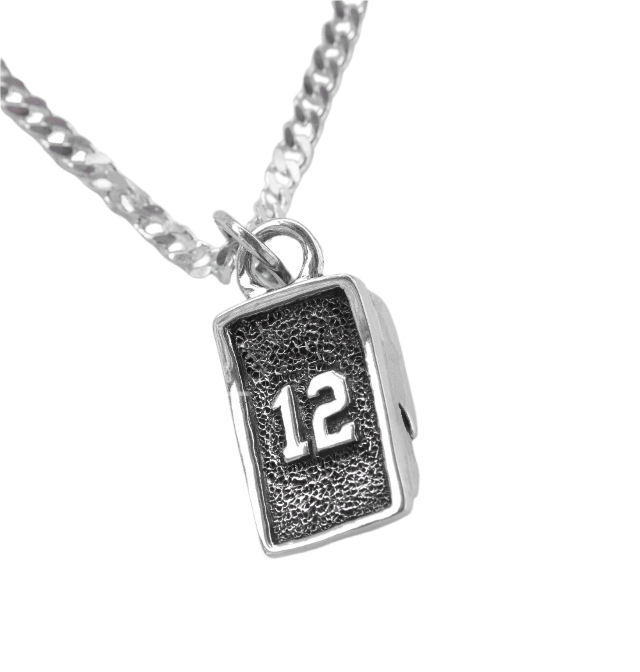 Personalized Sterling Silver Hockey Goalie Blocker Pendant